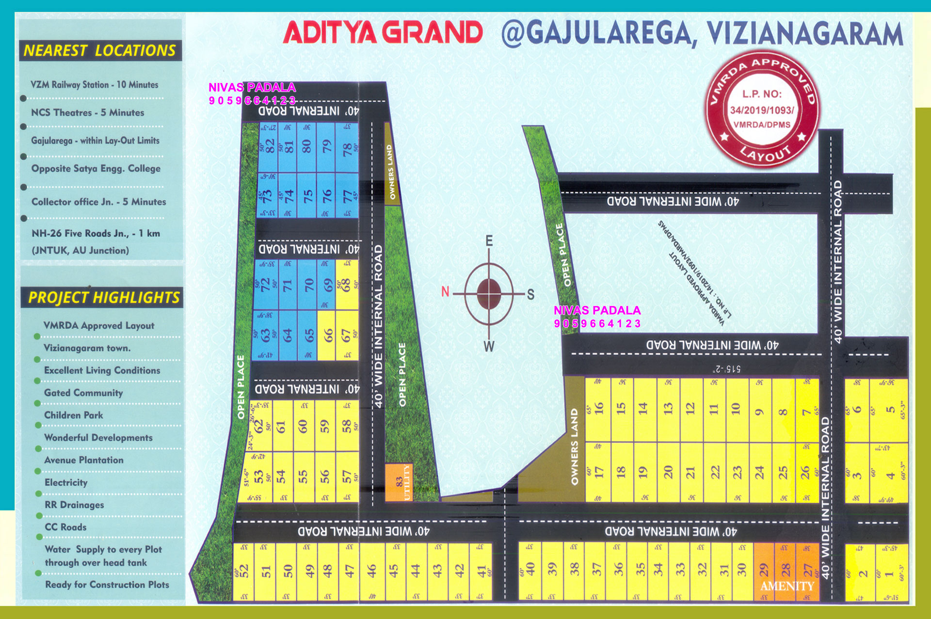 VMRDA VUDA Private Layouts | VUDA Plots Sale +919059664123